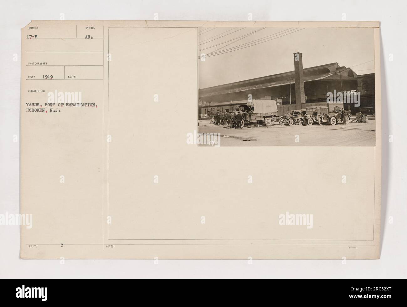 "This image captures the busy yards at the Port of Embarkation in ...