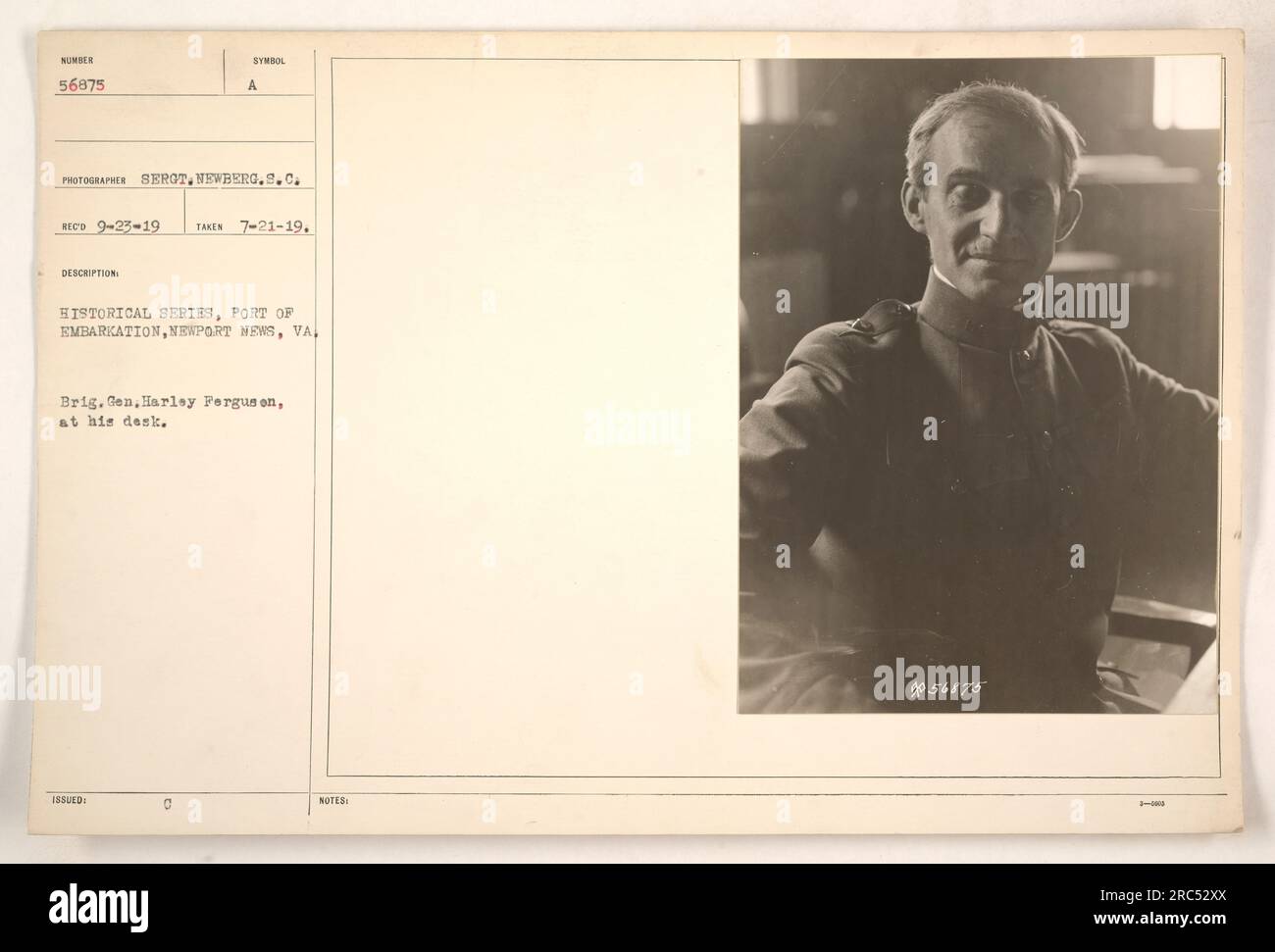 Brigadier general harley ferguson hi-res stock photography and images ...