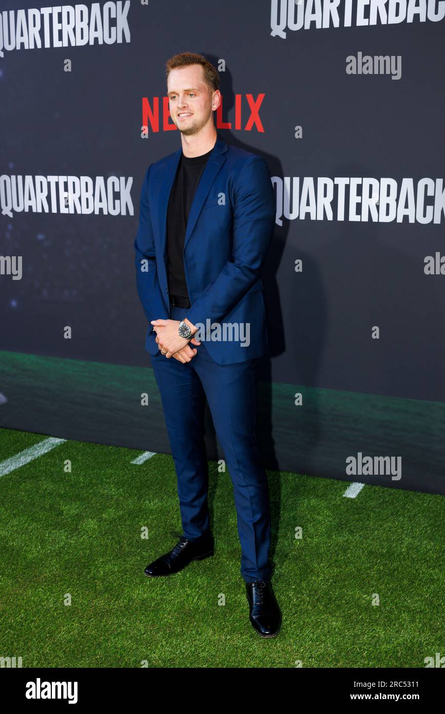 Influencer Max Browne arrives for the premiere of Netflix's docuseries ...