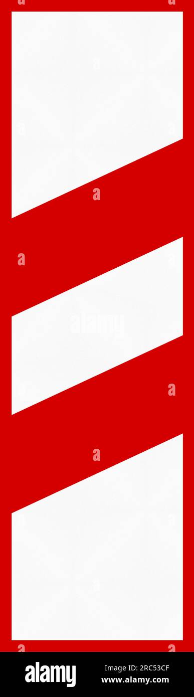 Polish countdown marker on the right side announcing a level crossing ...