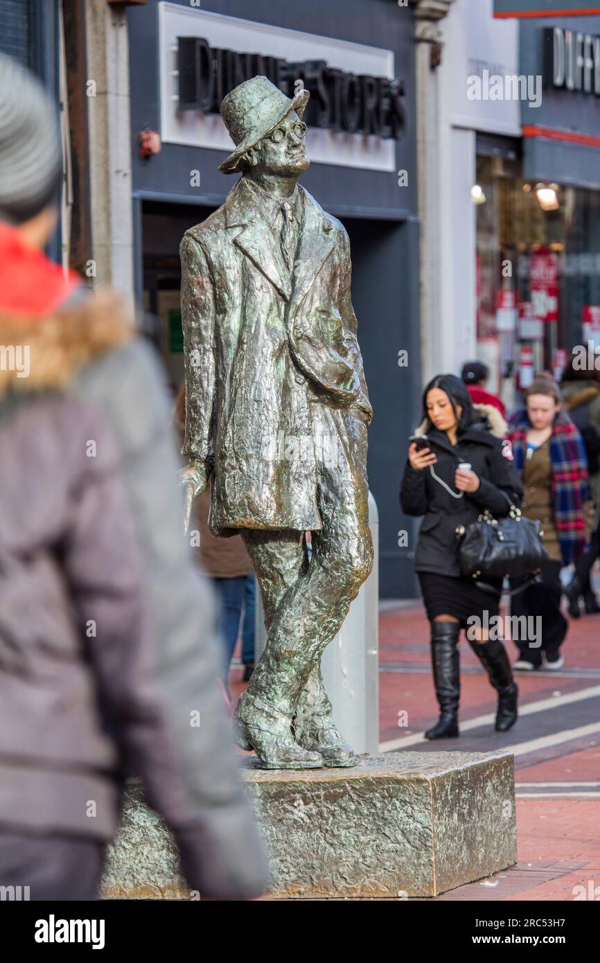 Dublin, Ireland, James Joyce Monument Stock Photo - Alamy