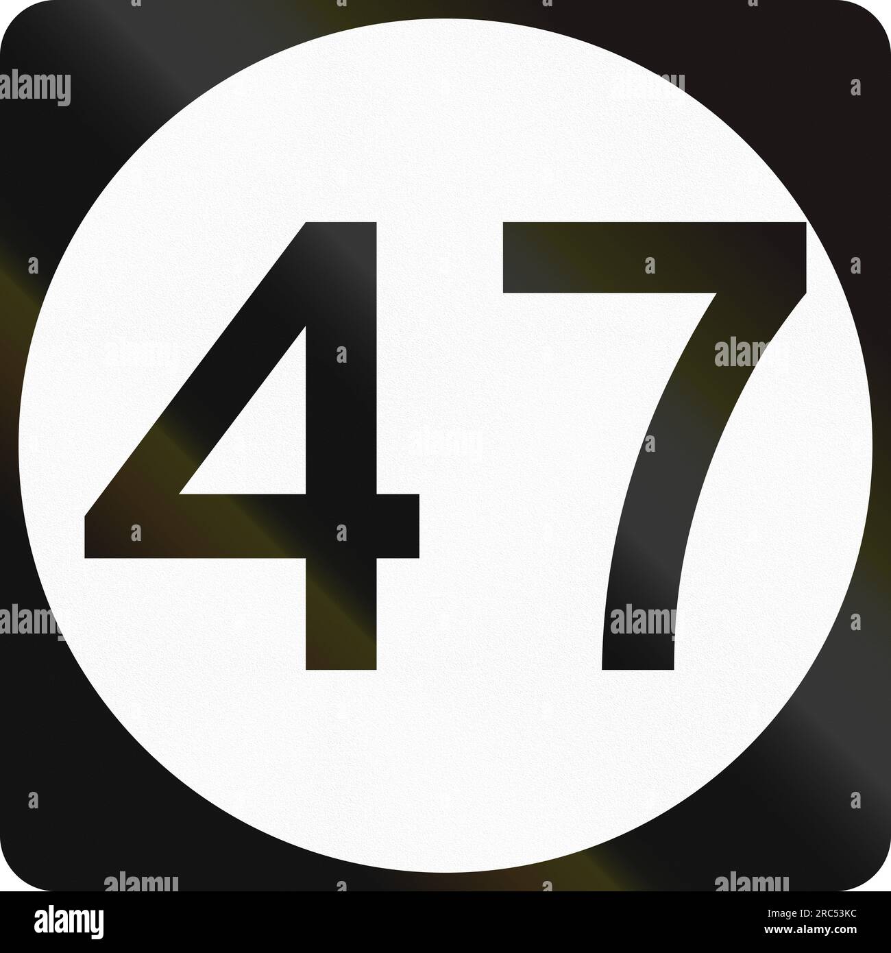 Standard circular state route shield in the United states Stock Photo ...