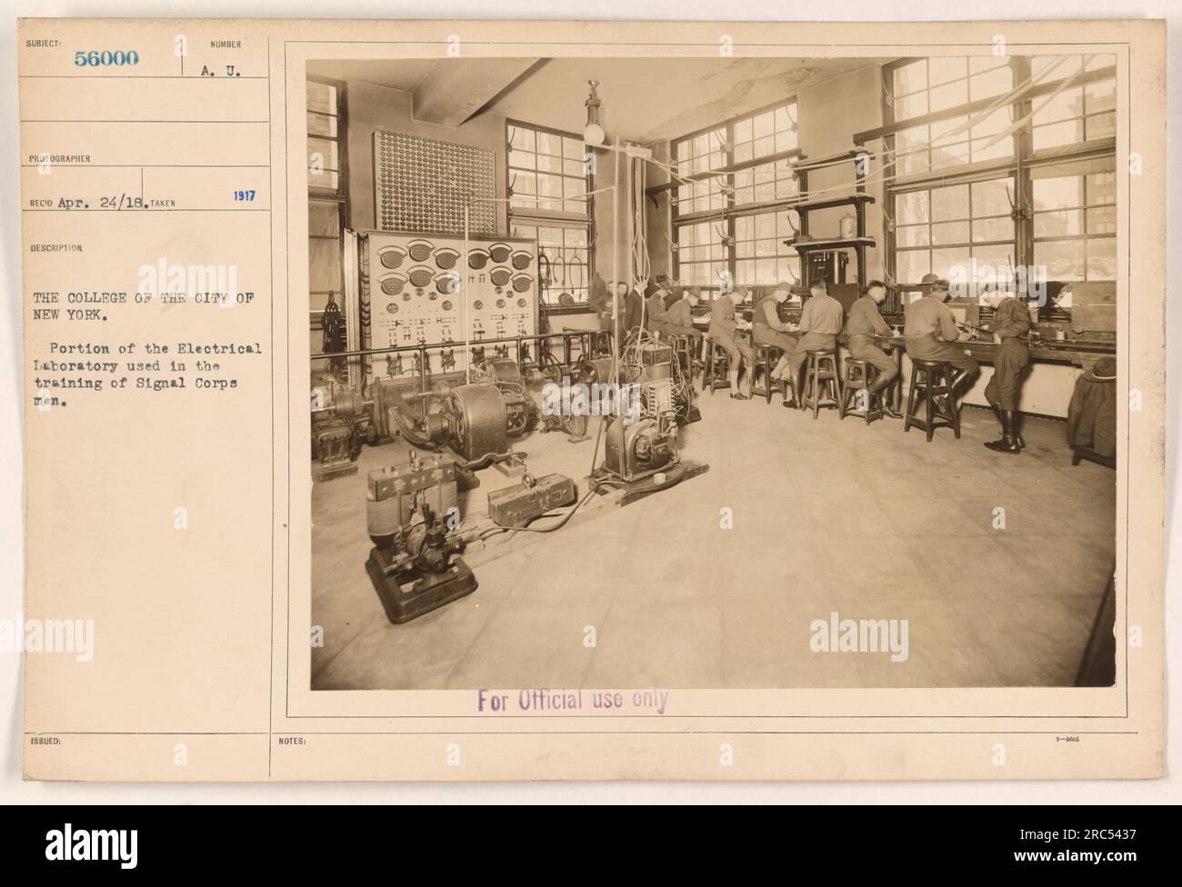 "Electrical Laboratory at The College of the City of New York being ...