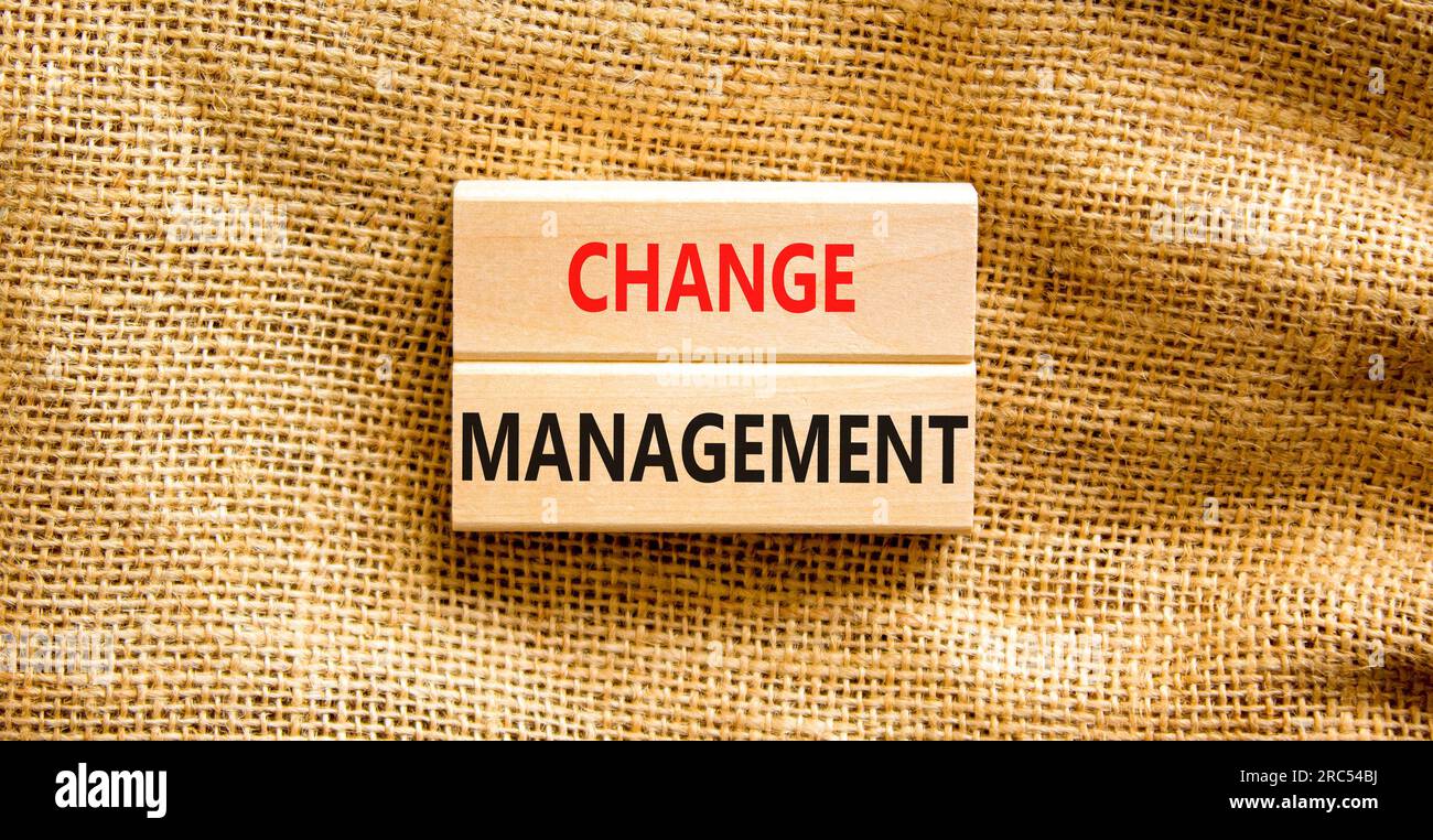 Change management symbol. Concept words Change management on wooden ...