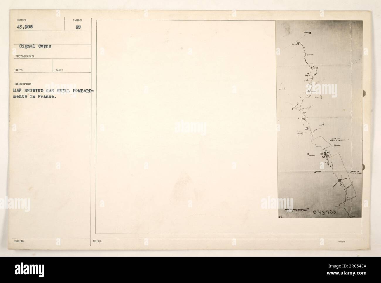 This photograph, numbered 43,908 and taken by Signal Corps Photographer ...