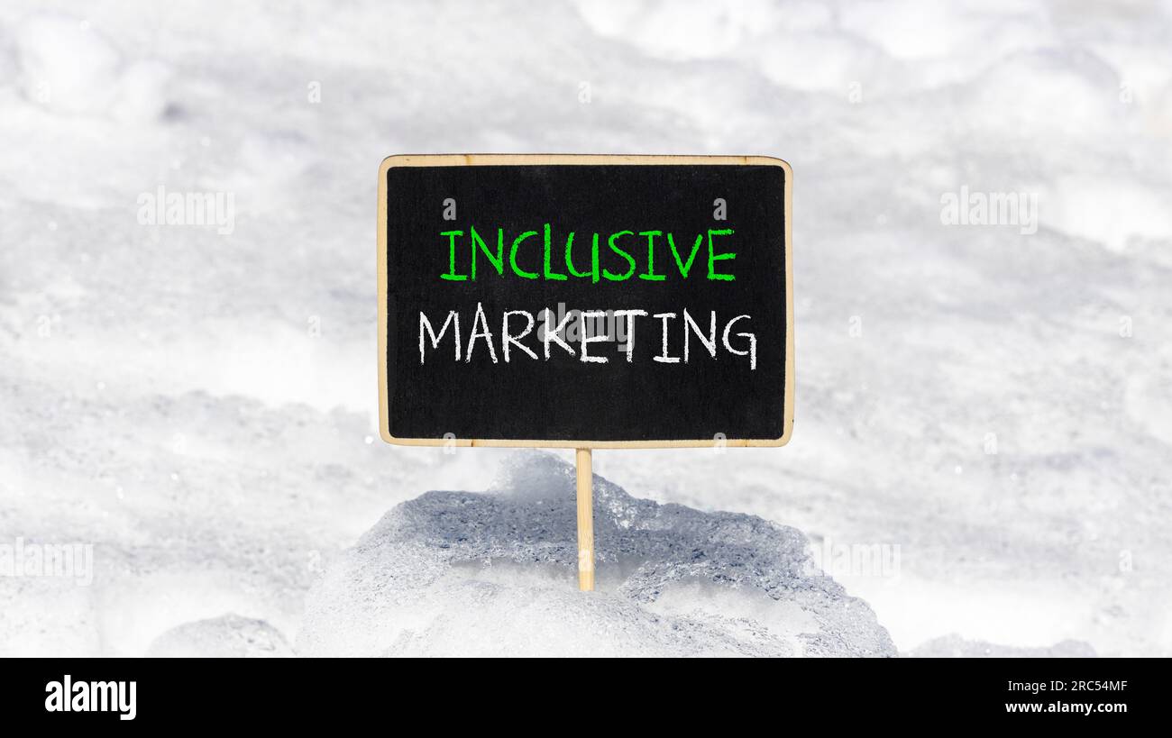 Inclusive marketing symbol. Concept words Inclusive marketing on ...