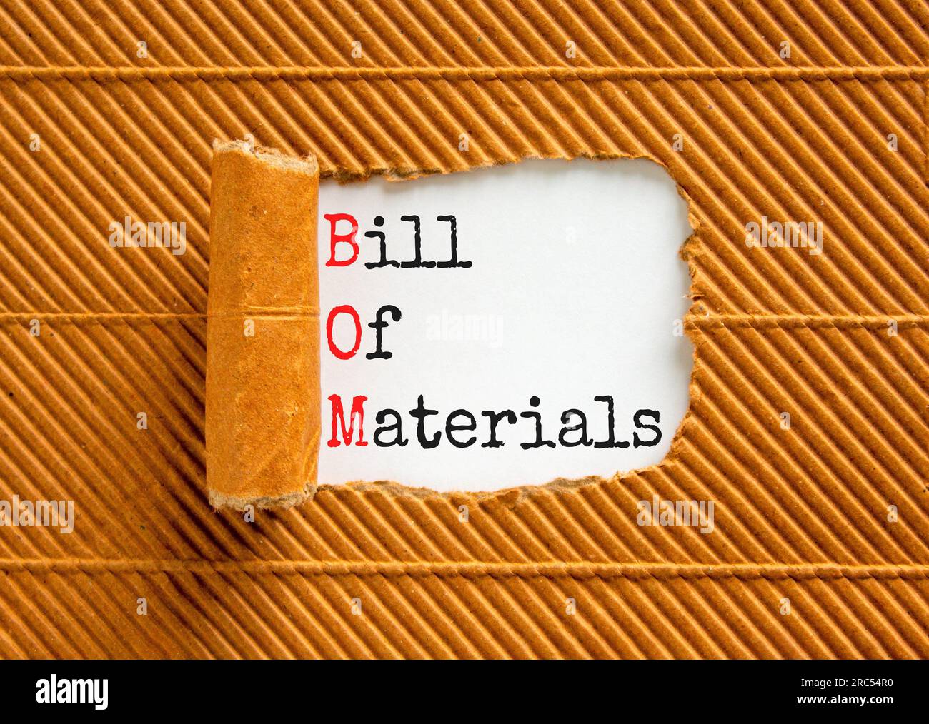 BOM bill of materials symbol. Concept words BOM bill of materials on ...