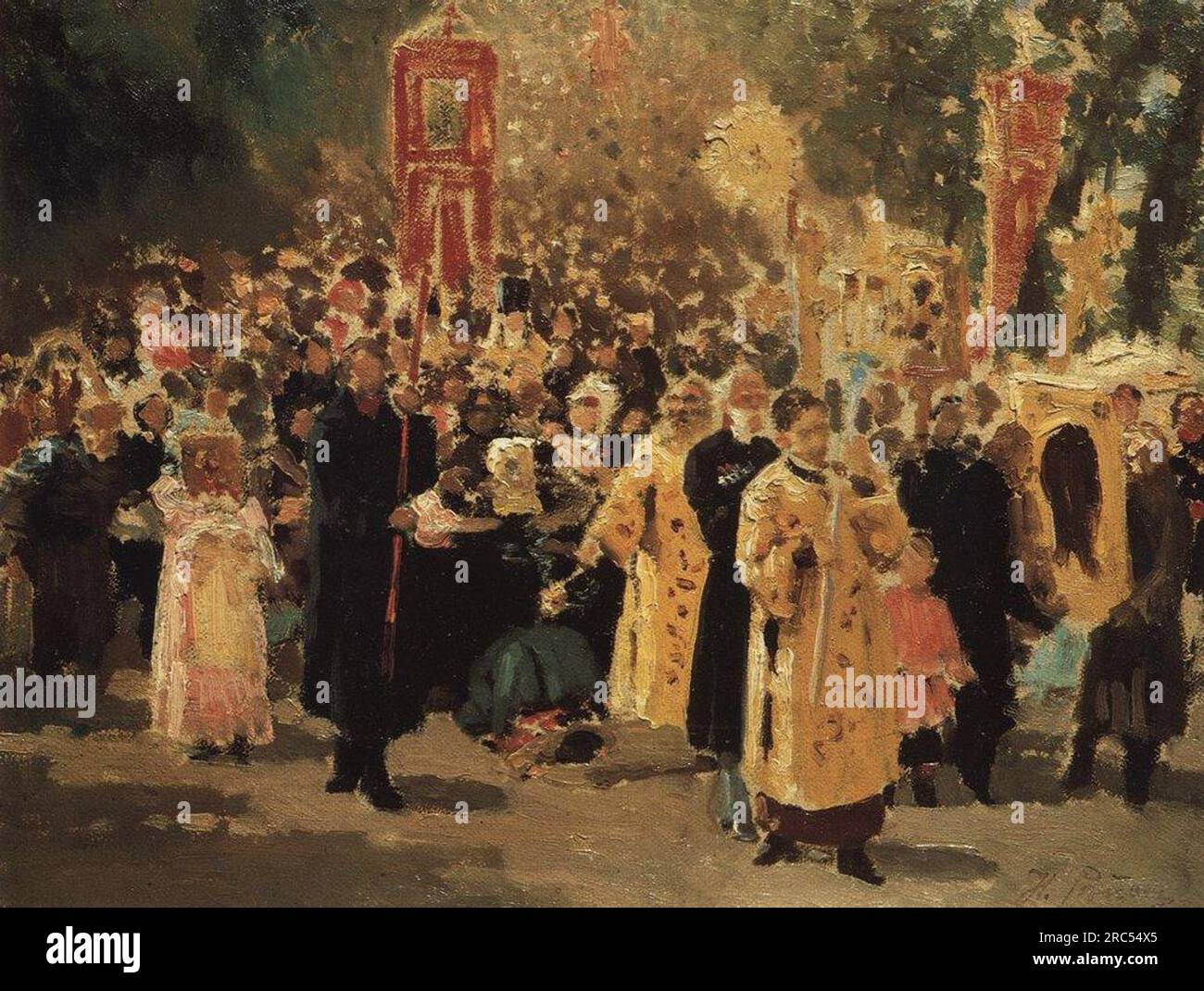 Ilya repin religious procession hi-res stock photography and images - Alamy