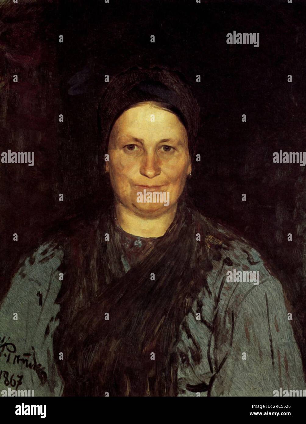 Tatyana Repina, the Artist's Mother 1867 by Ilya Repin Stock Photo - Alamy
