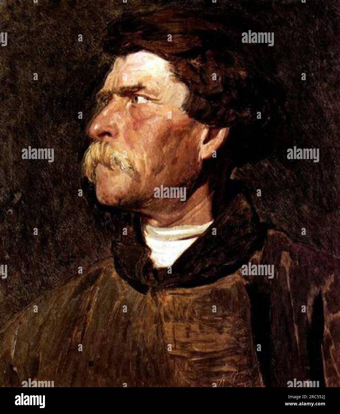 Head of peasant (study) 1880 by Ilya Repin Stock Photo - Alamy