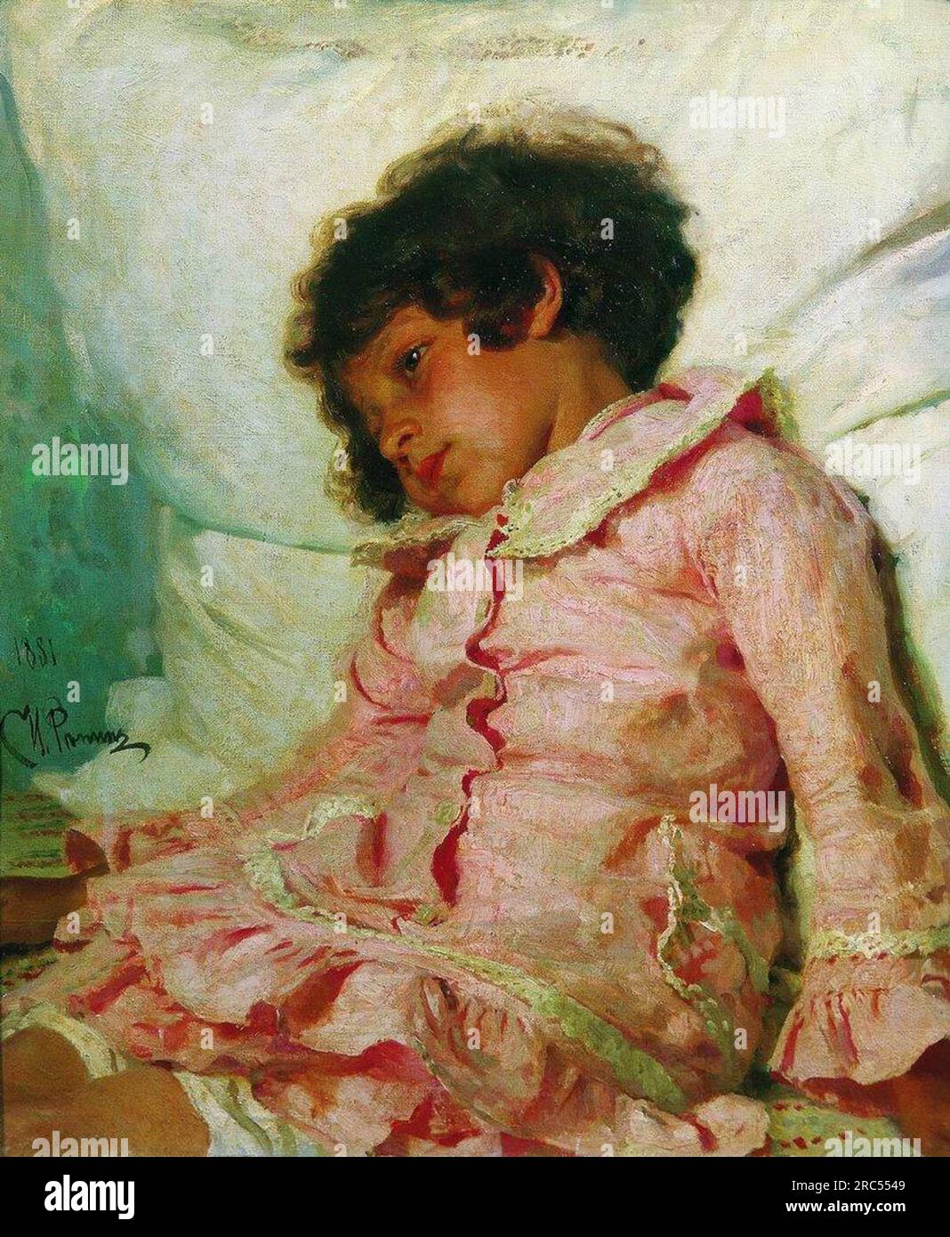 Portrait of Nadya Repina 1881 by Ilya Repin Stock Photo - Alamy