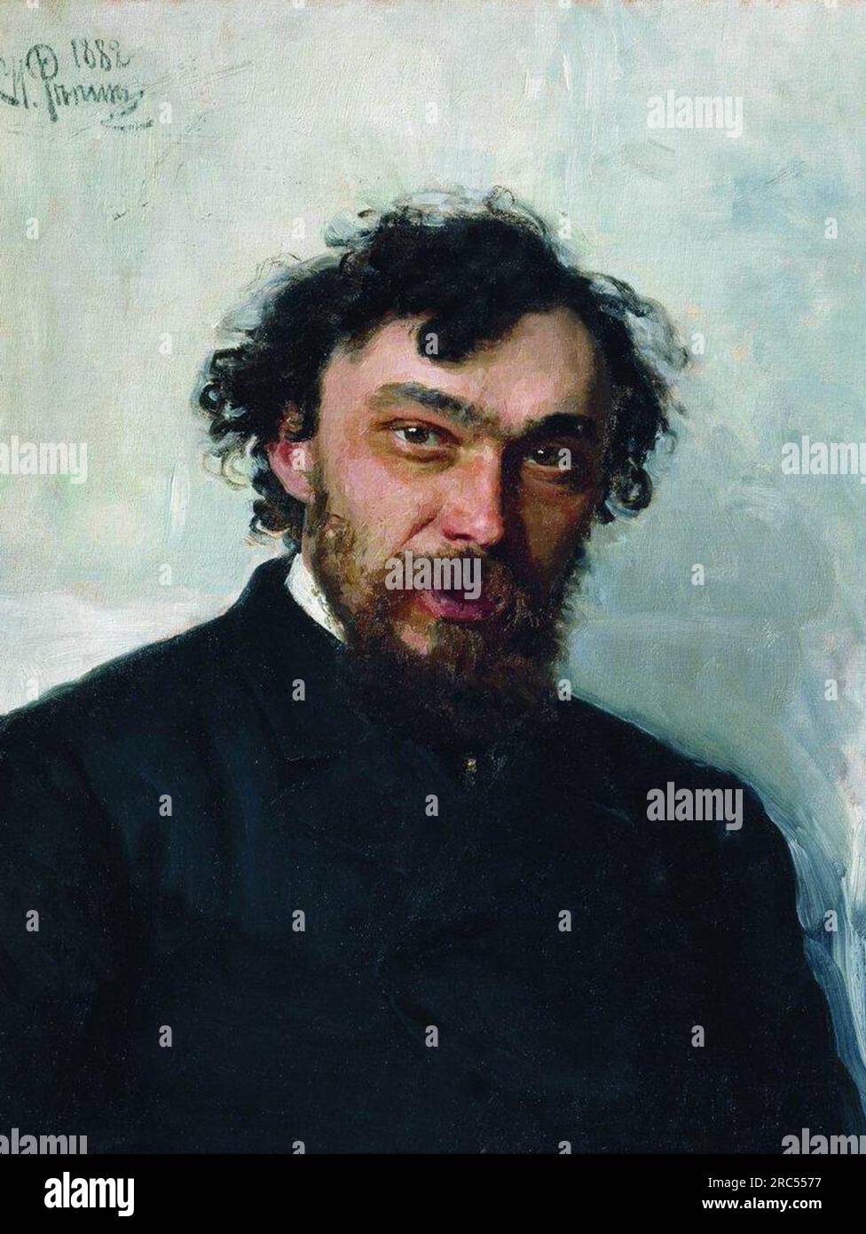 Portrait of the Artist Ivan P. Pohitonov 1882 by Ilya Repin Stock Photo ...