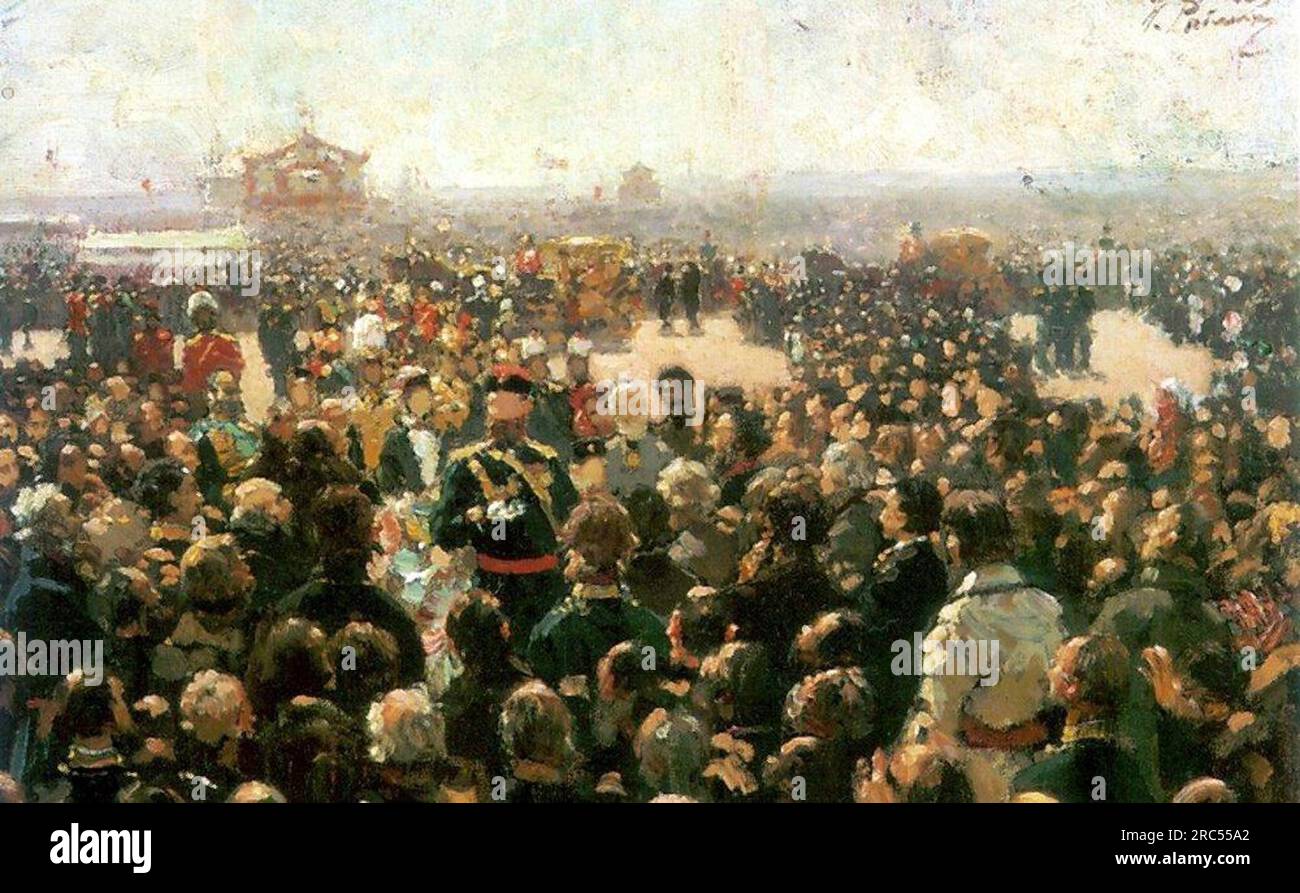 Reception for Local Cossack Leaders by Alexander III in the Court of ...