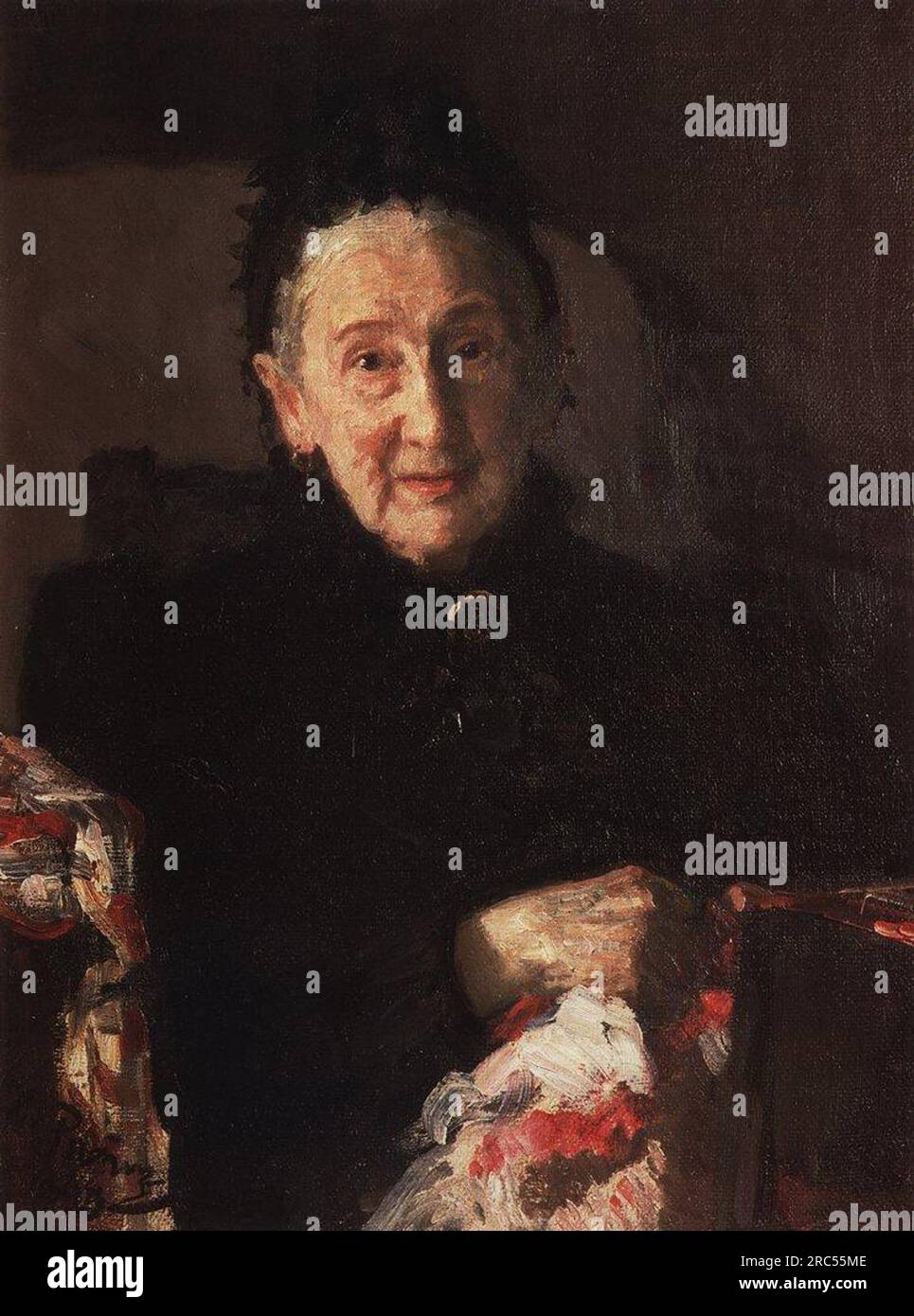 Portrait of L.I. Shestakova, sister of composer Mikhail Glinka 1899 by ...