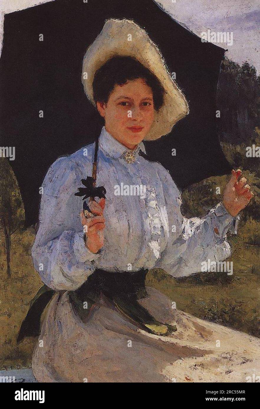 Portrait of Nadezhda Repina, the Artist's Daughter 1900 by Ilya Repin ...