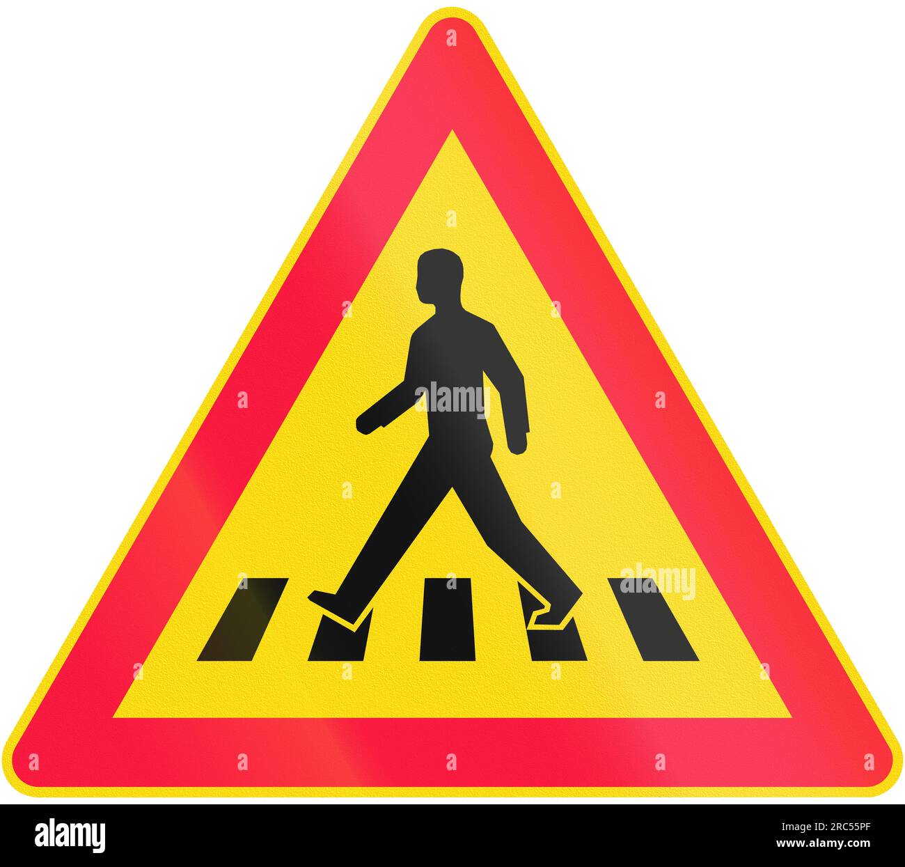 Road sign 151 in Finland - Pedestrian crossing Stock Photo - Alamy