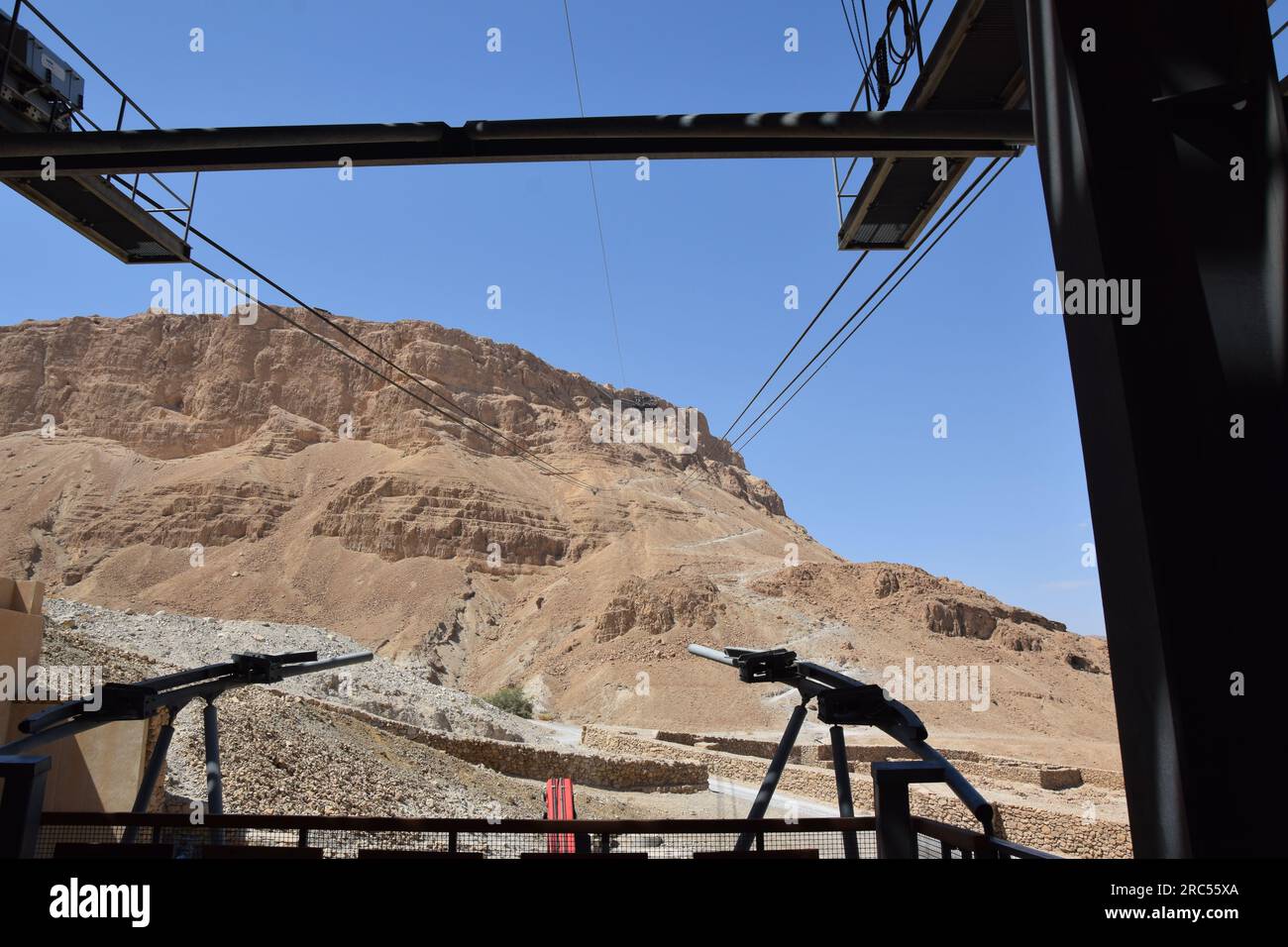 Masada - Road through the Judean Desert along the Dead Sea and Cable ...