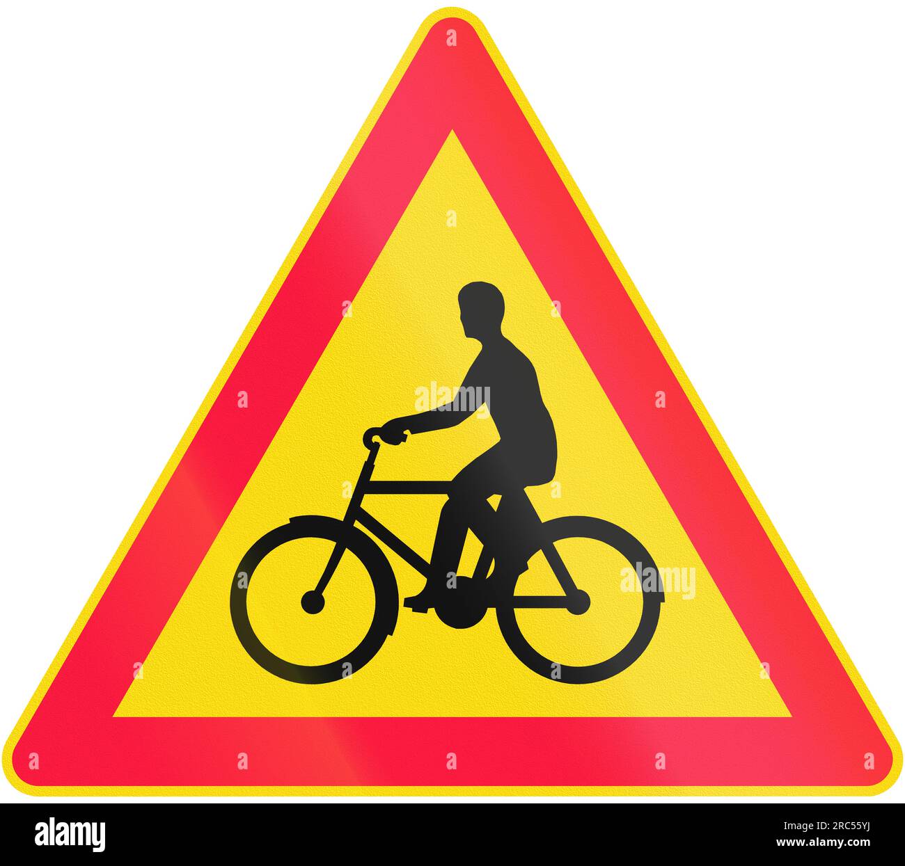 Cyclists in street Cut Out Stock Images & Pictures - Alamy