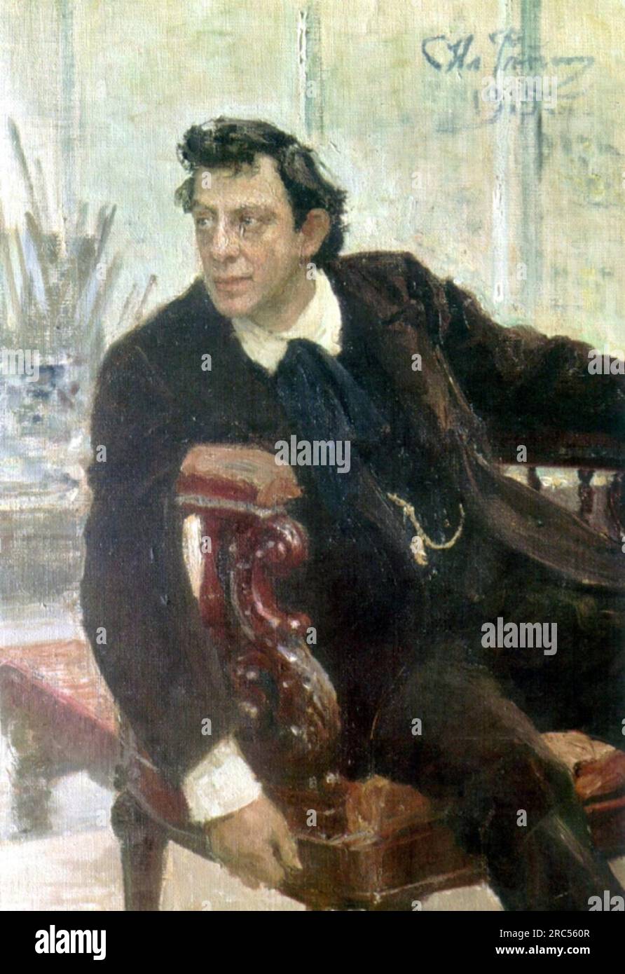 Portrait of the Actor Pavel Samoylov 1915 by Ilya Repin Stock Photo - Alamy