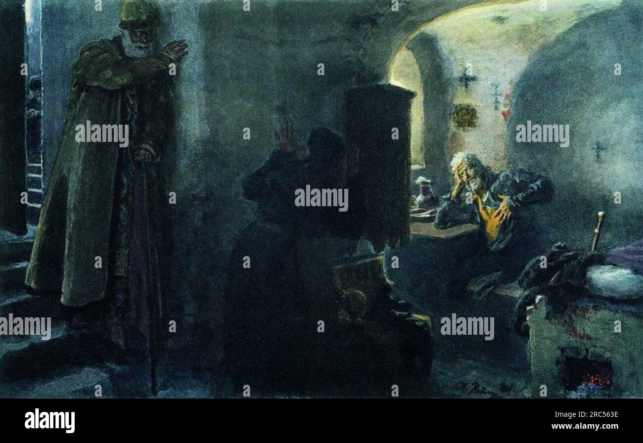 Monk Filaret Imprisoned in the Antonievo-Siyskiy Monastery by Ilya ...