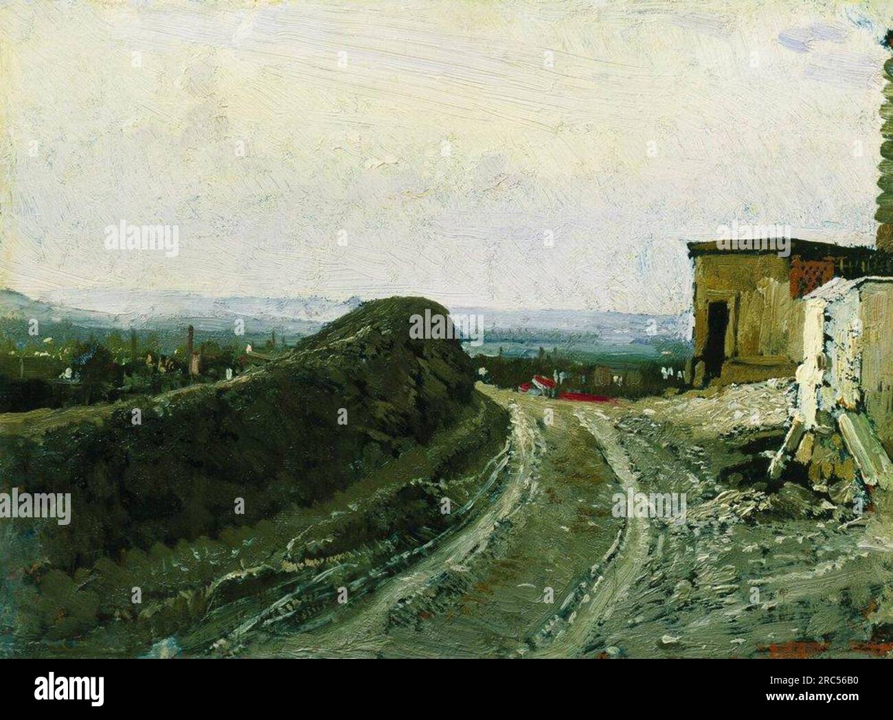 The road from Montmartre in Paris 1876 by Ilya Repin Stock Photo - Alamy