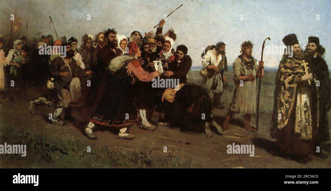 Religious Procession 1877 by Ilya Repin Stock Photo - Alamy