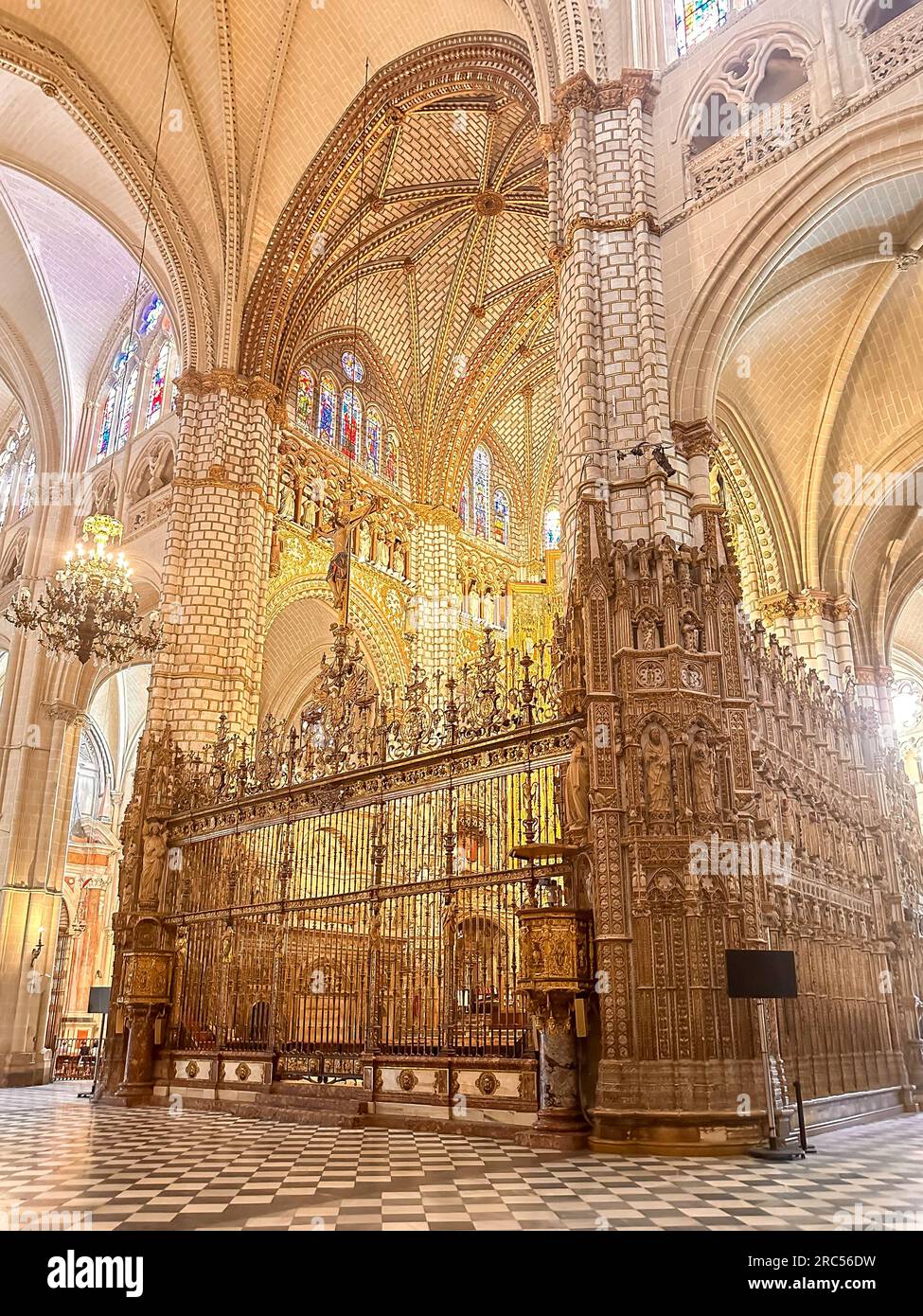 Interior chapel of Toledo Cathedral, Toledo, Castilla–La Mancha ...