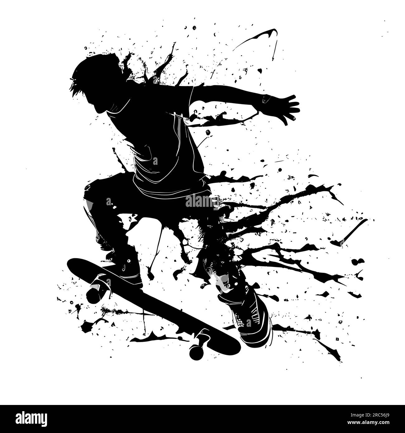 Skateboard shape Stock Vector Images - Alamy