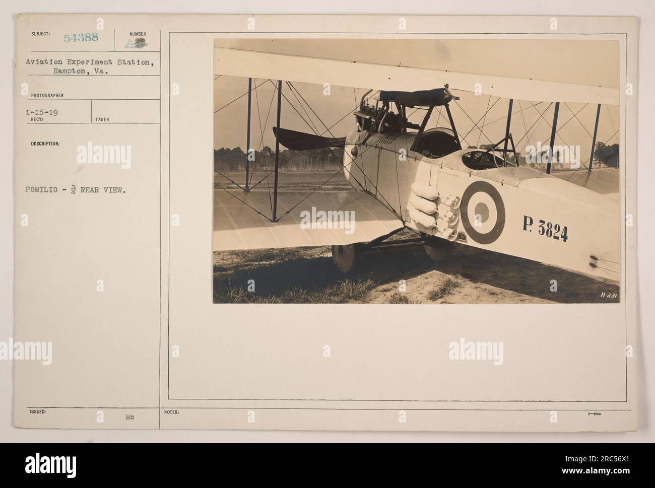 Pomilio aircraft rear view hi-res stock photography and images - Alamy