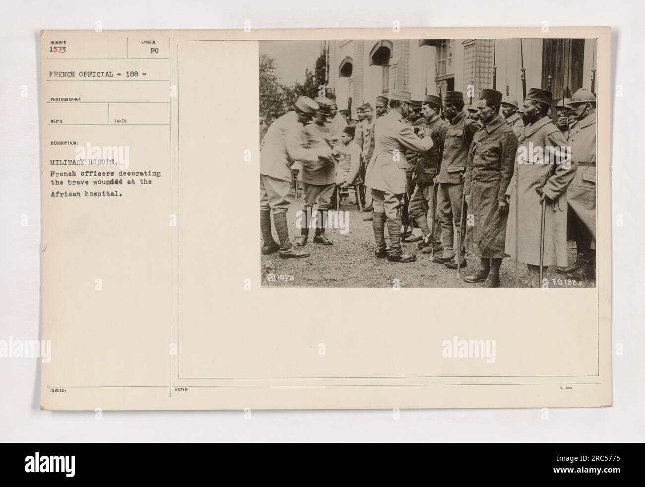 French officers bestow military honors on brave wounded soldiers at the ...