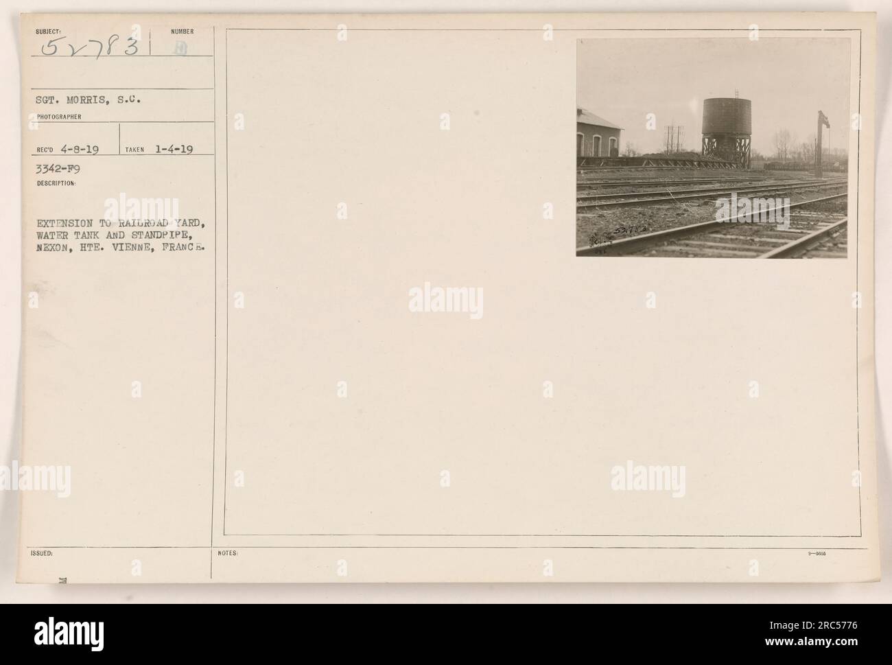 An extension to a railroad yard in Nexon, Hte. Vienne, France. The ...