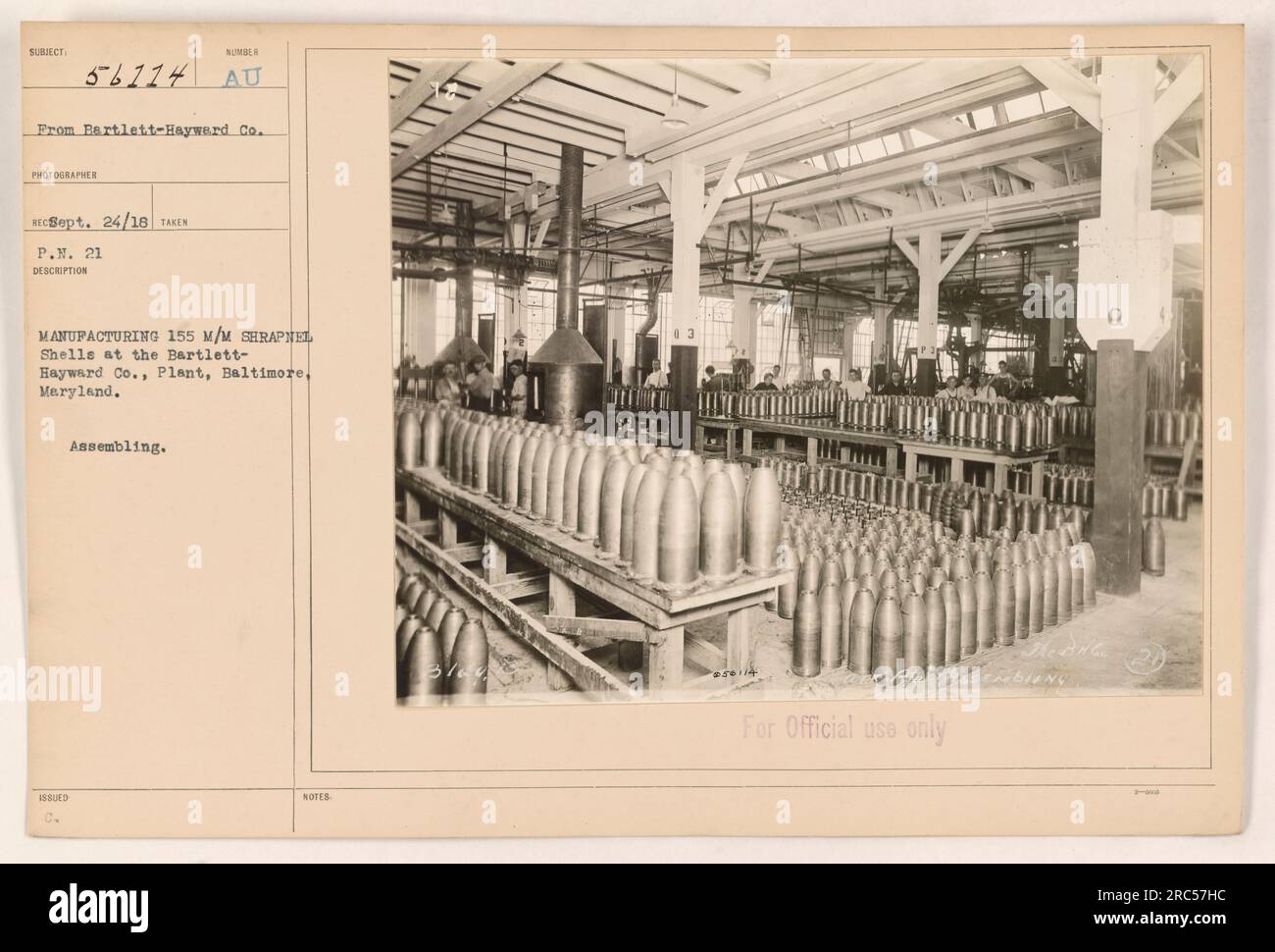 Workers at the Bartlett-Hayward Co. plant in Baltimore, Maryland ...