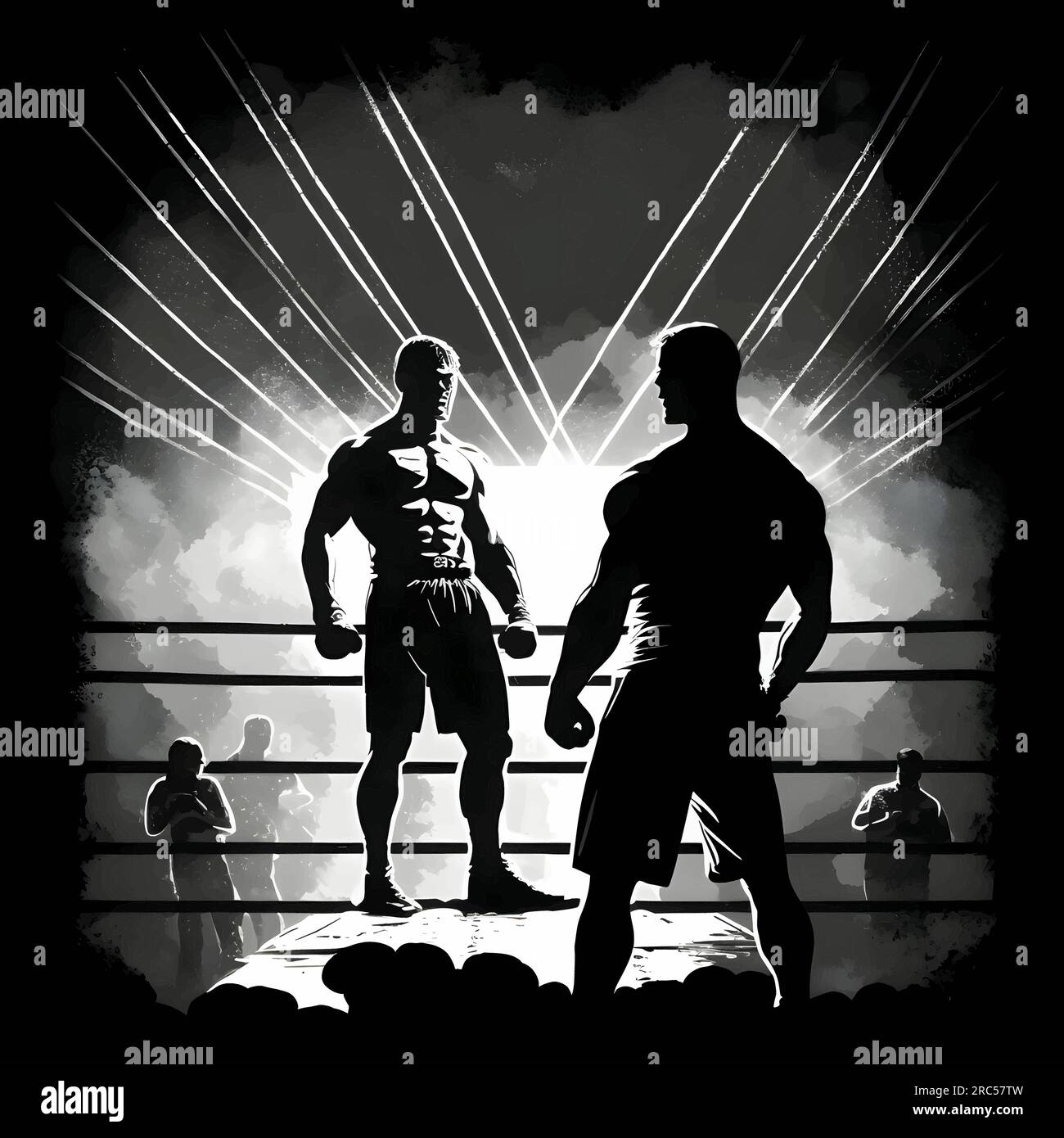 Professional boxers Stock Vector Images - Alamy