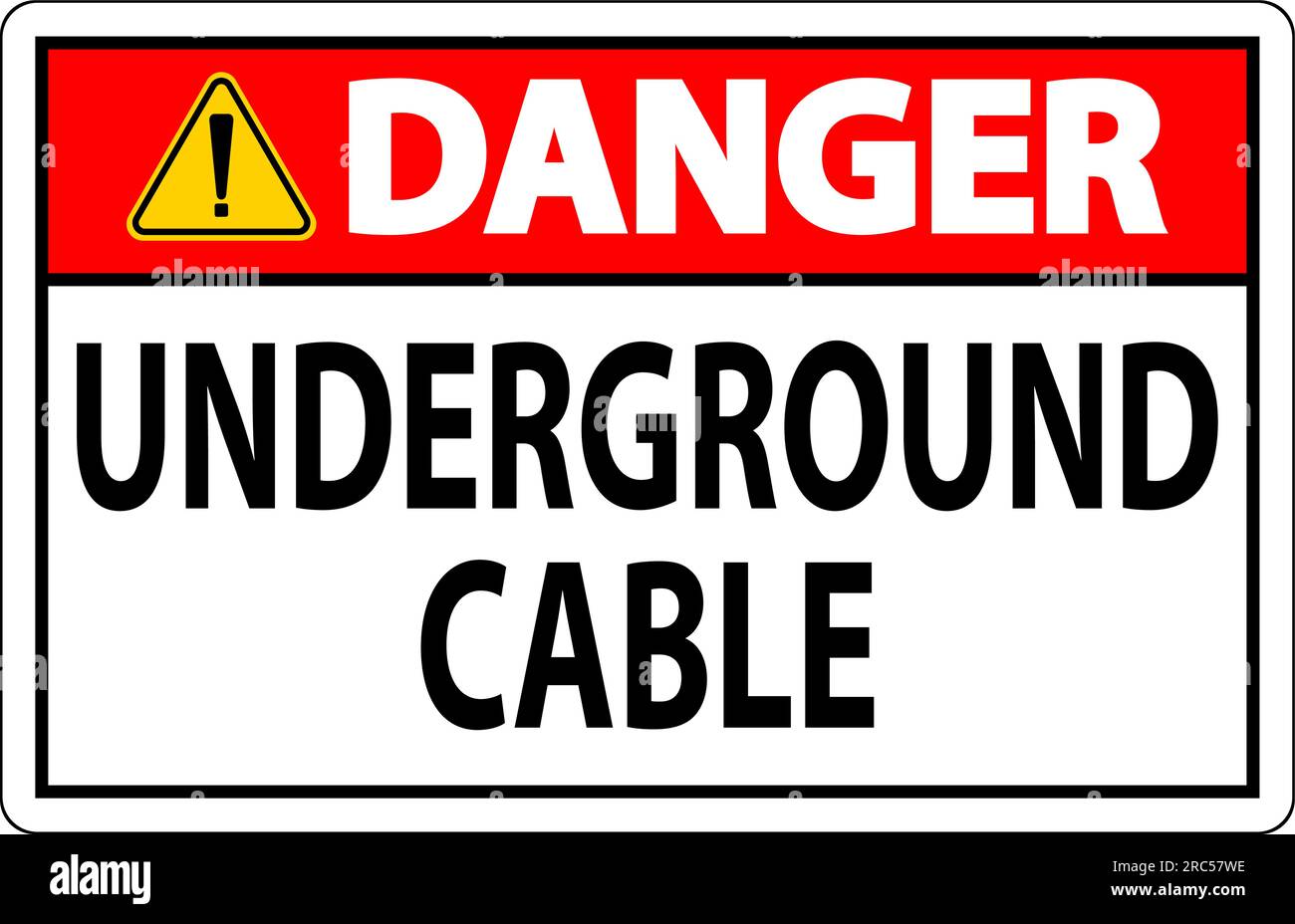 Underground cable work Stock Vector Images - Alamy