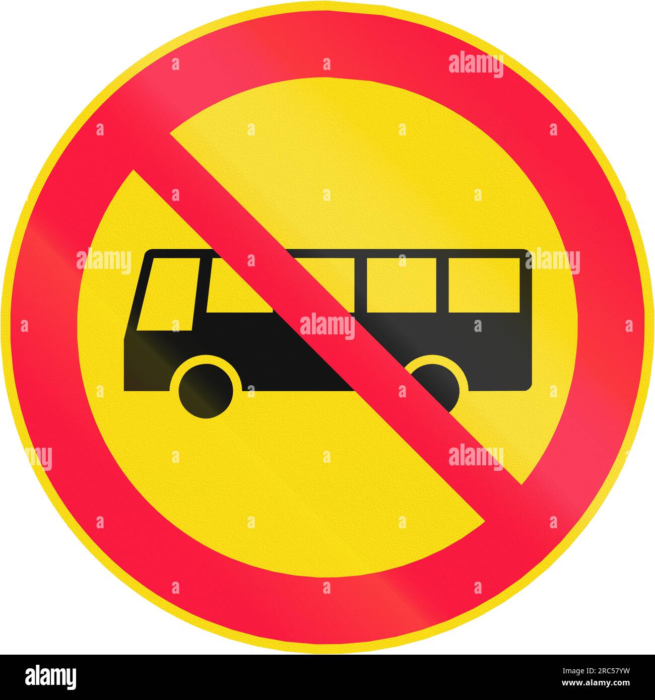 Road sign 319 in Finland - No buses Stock Photo - Alamy