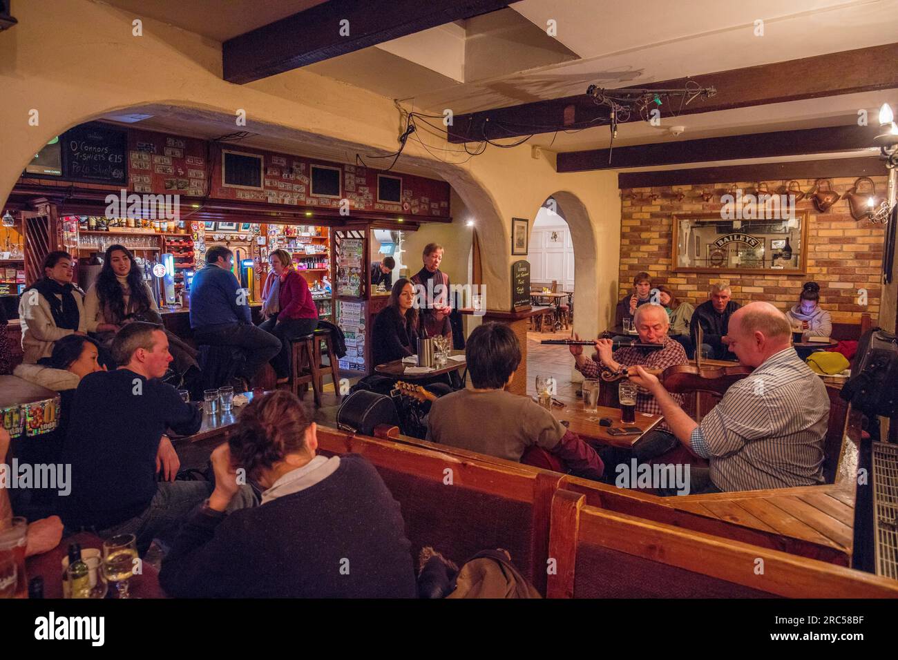 Irealnd, Cliffs Coastal Walk,Doolin, O'Connors Pub Stock Photo - Alamy