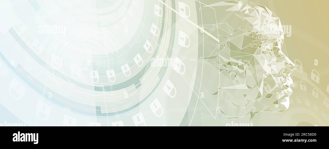Conceptual technology illustration of artificial intelligence. Abstract ...