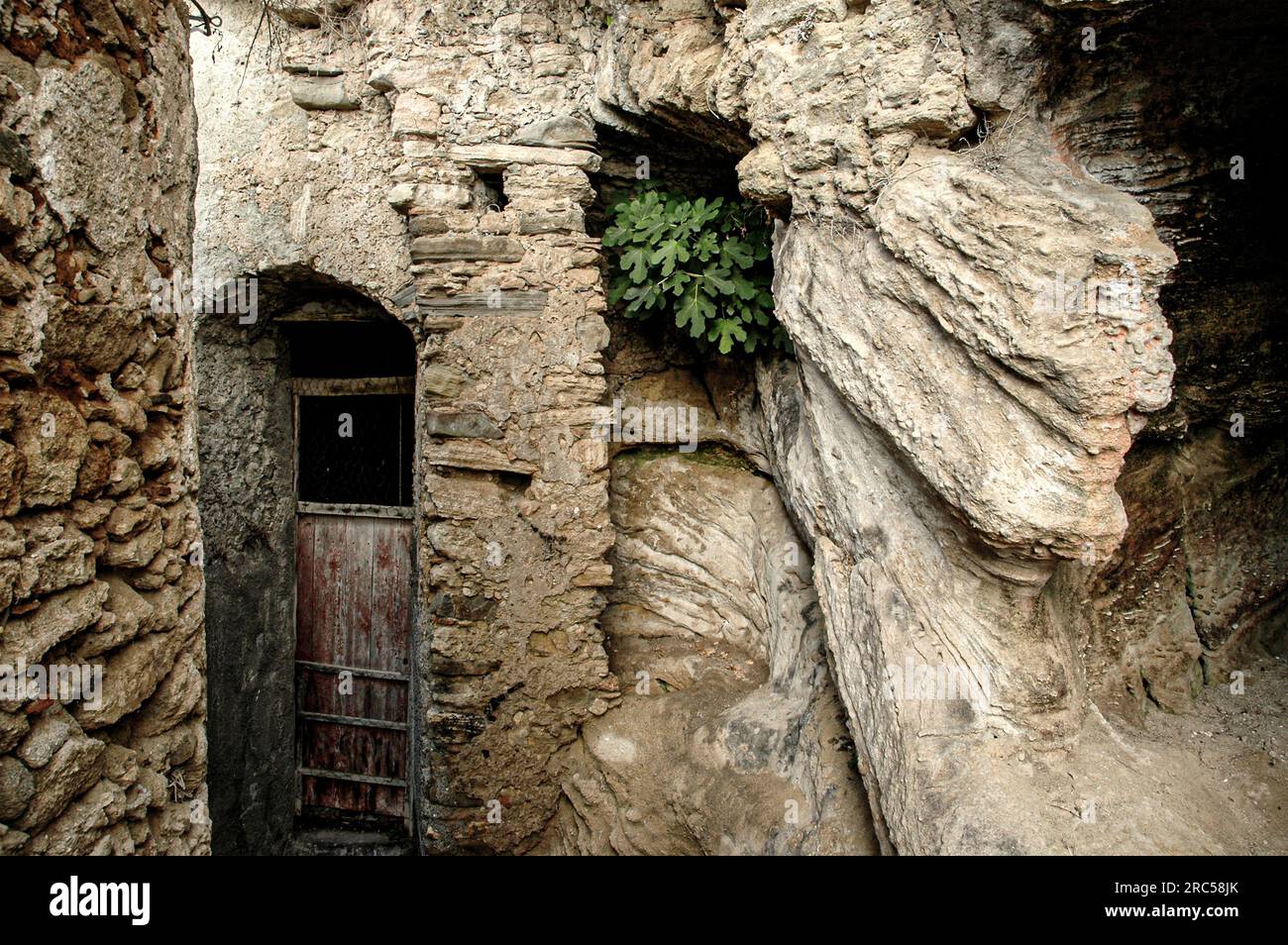 Italy Calabria Cleto Historic center- view of the village Stock Photo ...
