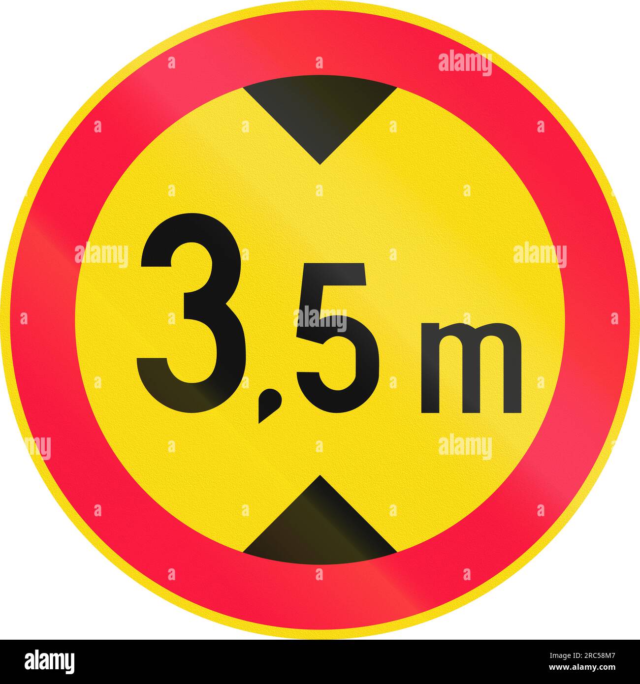 Road sign 342 in Finland - No vehicles with a height above that shown ...