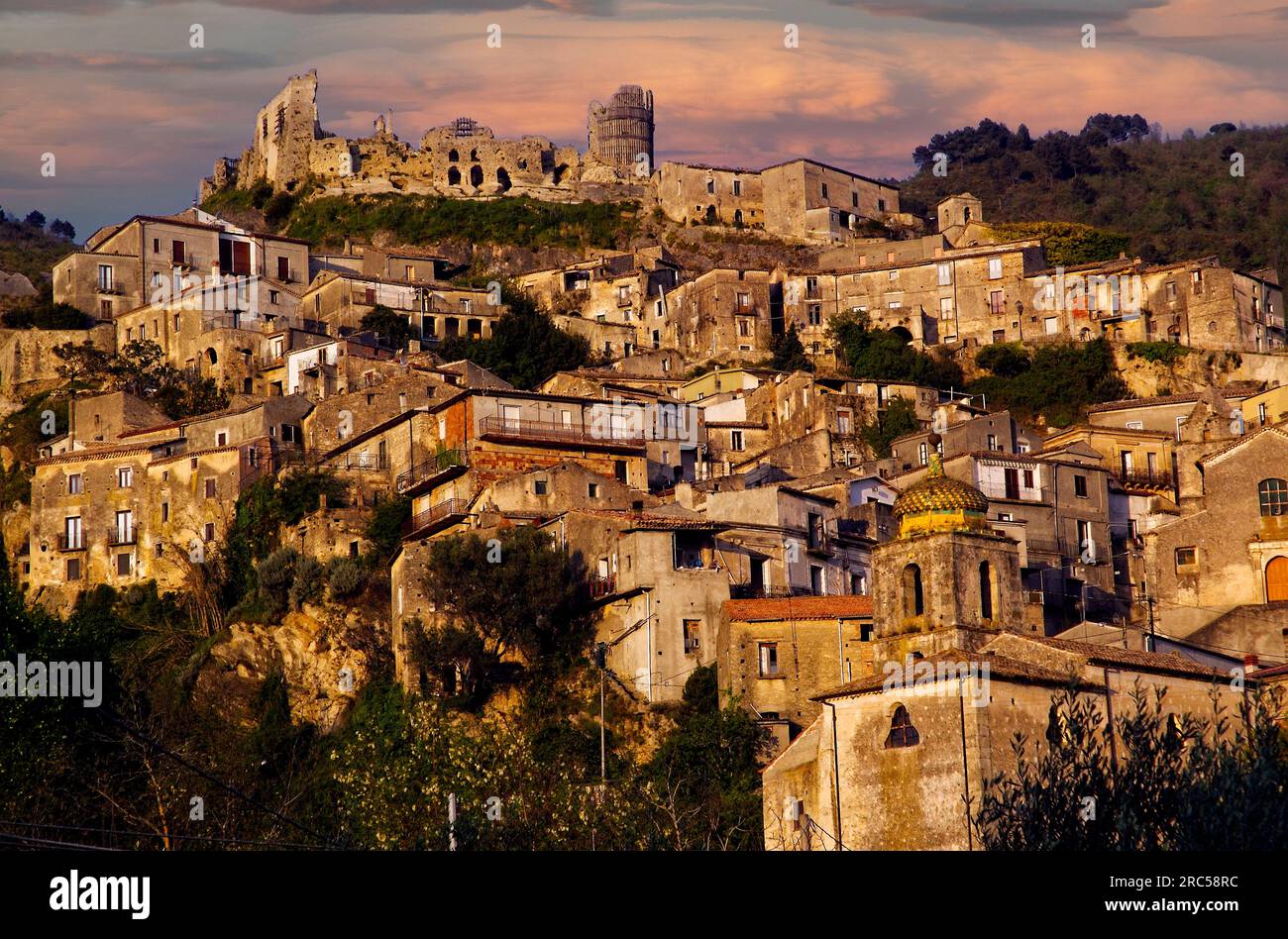 Italy Calabria Cleto panorama Stock Photo - Alamy