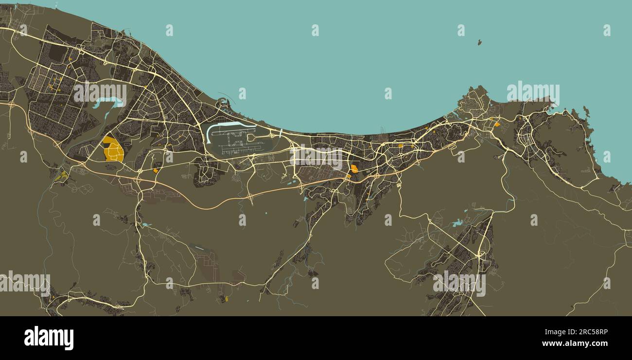 Vector City Map of Muscat, Oman Stock Vector Image & Art - Alamy