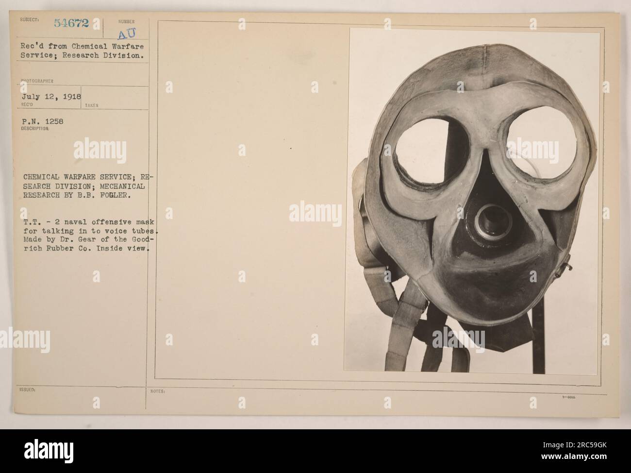 The image showcases a T.T.- 2 naval offensive mask designed for talking ...