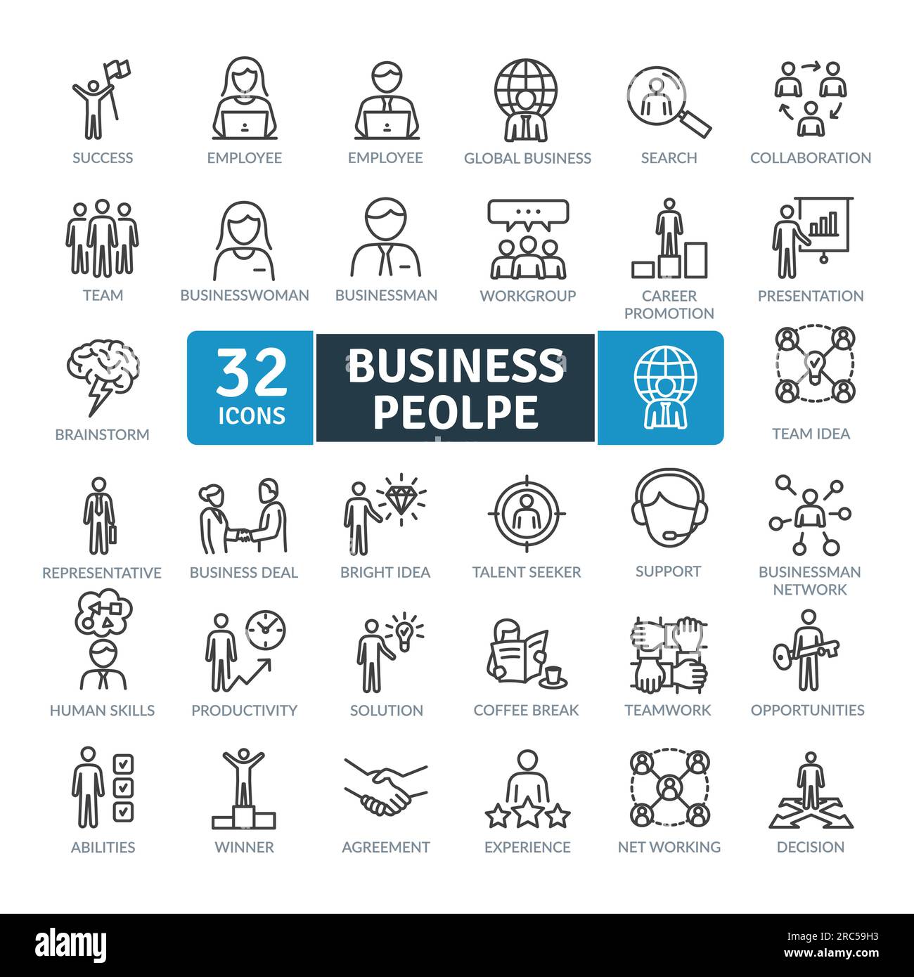 Icon small business support Stock Vector Images - Alamy