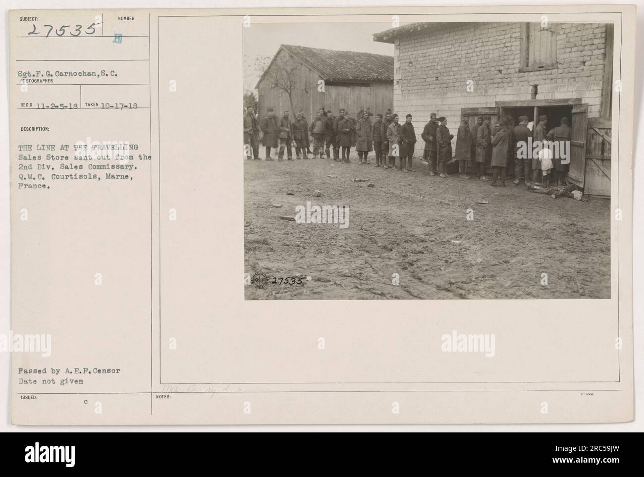 Sergeant F.G. Carnochan from the Signal Corps took this photograph. It ...