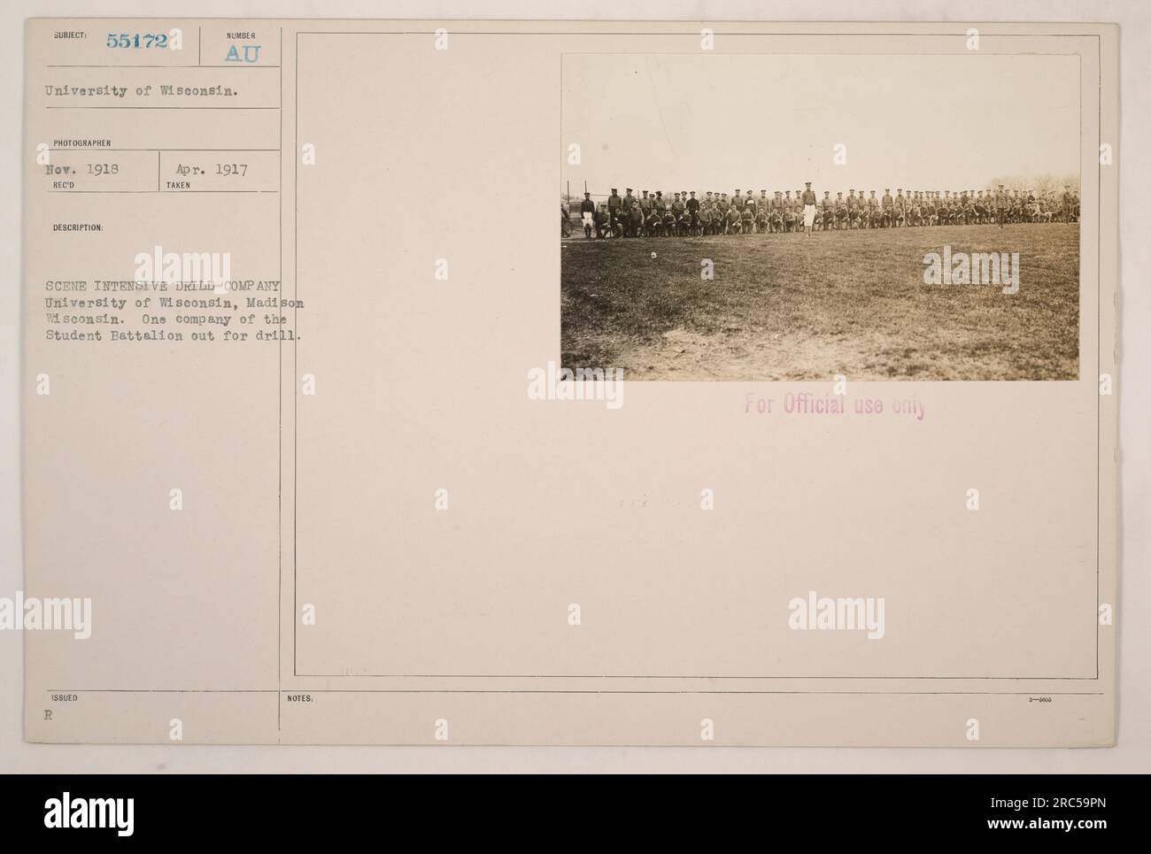 American college life during ww1 hi-res stock photography and images ...