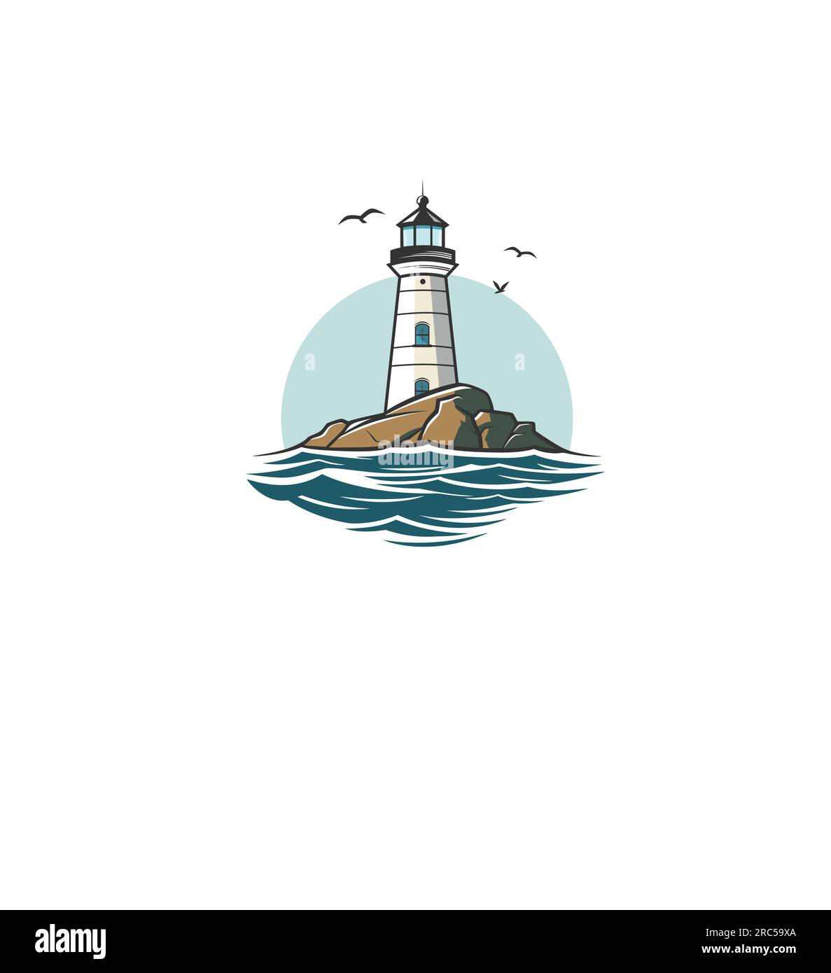 Lighthouse vector illustration on white background Stock Vector Image ...