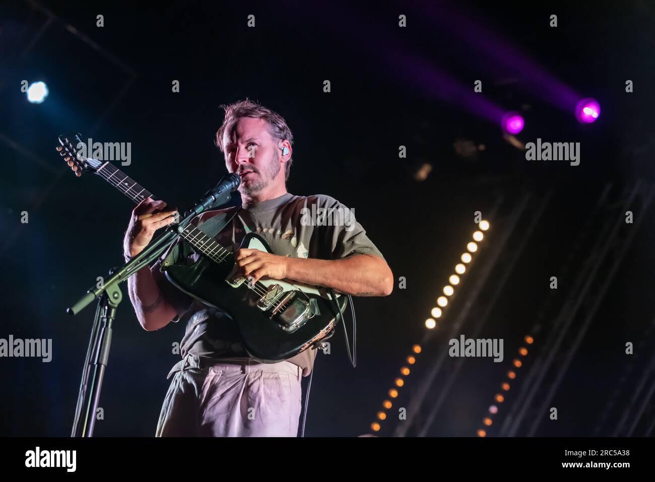 Ben Howard, English singer and songwriter performs live on the stage ...