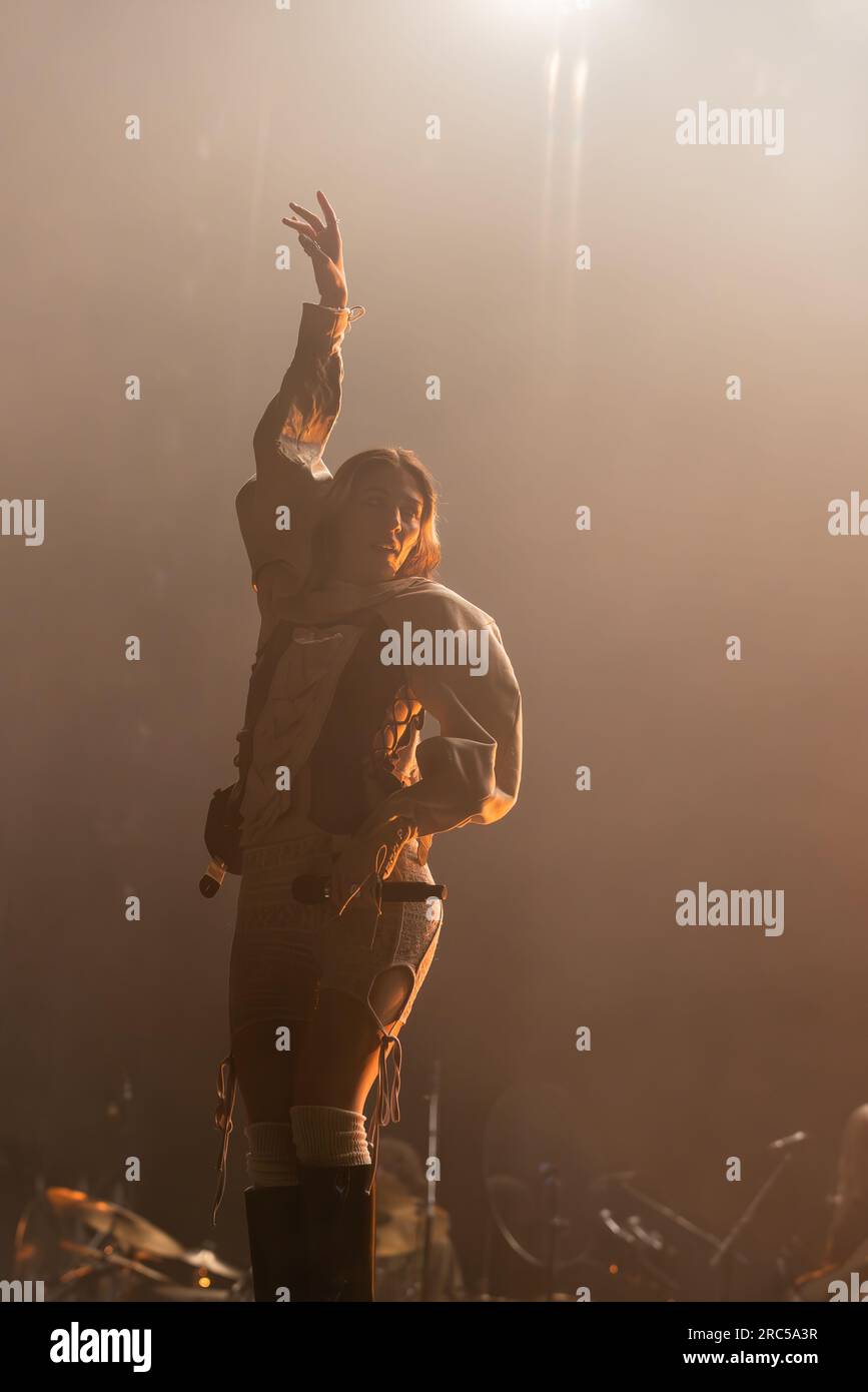 American singer Caroline Polachek performs live on the stage during the ...