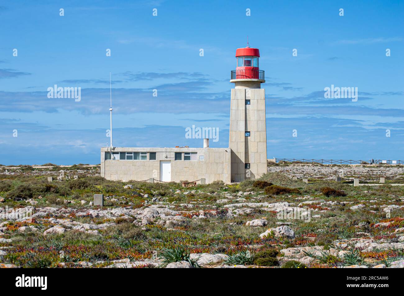 LAGOS, PORTUGAL - FEBRUARY 27, 2023: Lighthouse in Lagos, Portugal on February 27, 2023 Stock ...