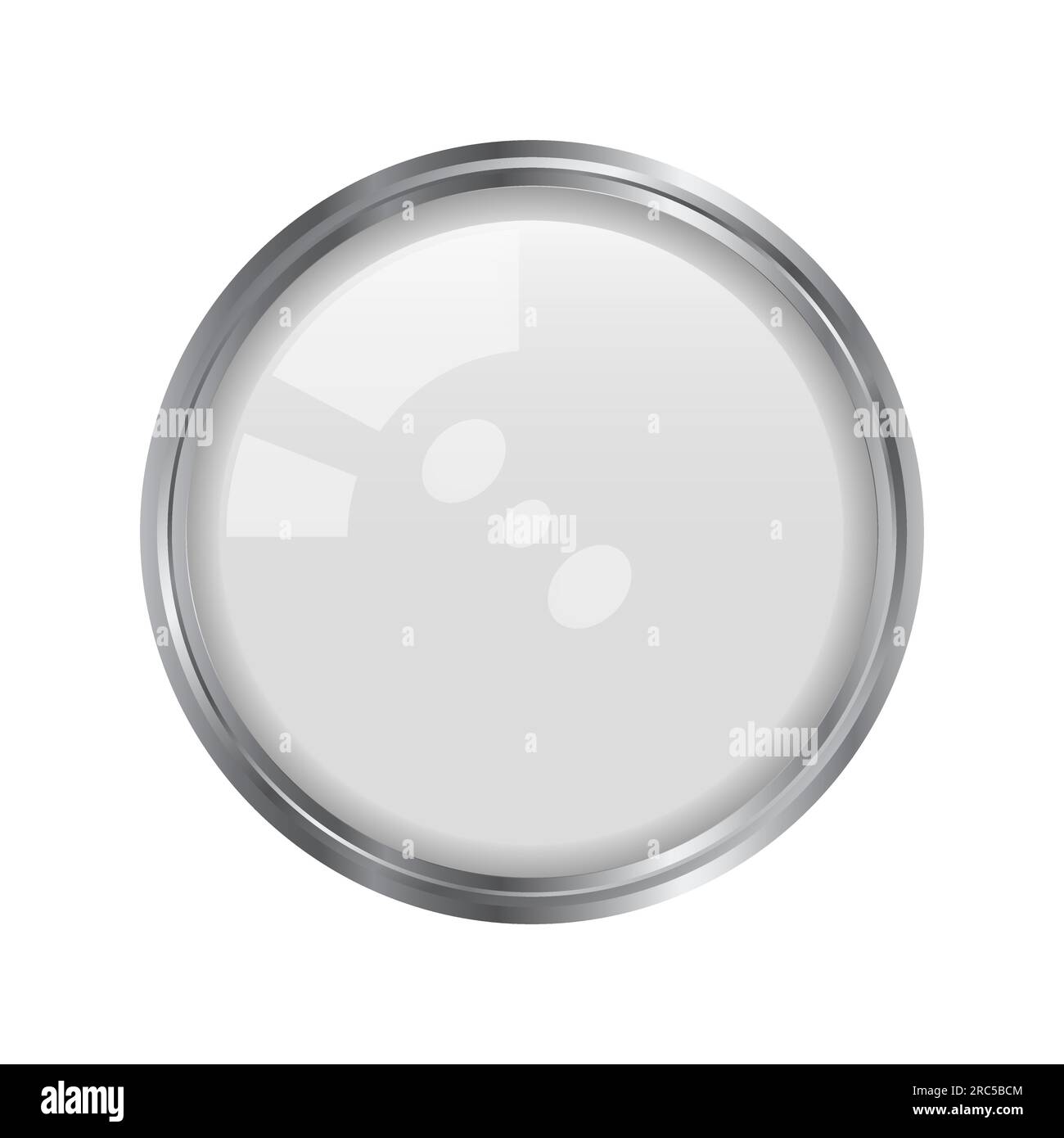 White metal glossy pin button. Glare glass lens. 3D realistic vector ... White metal glossy pin button. Glare glass lens. 3D realistic vector ...